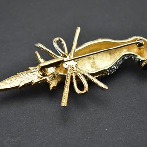 Butler | Jewelry | Parrot Brooch In Gold Tone With Abalone Shell And ...